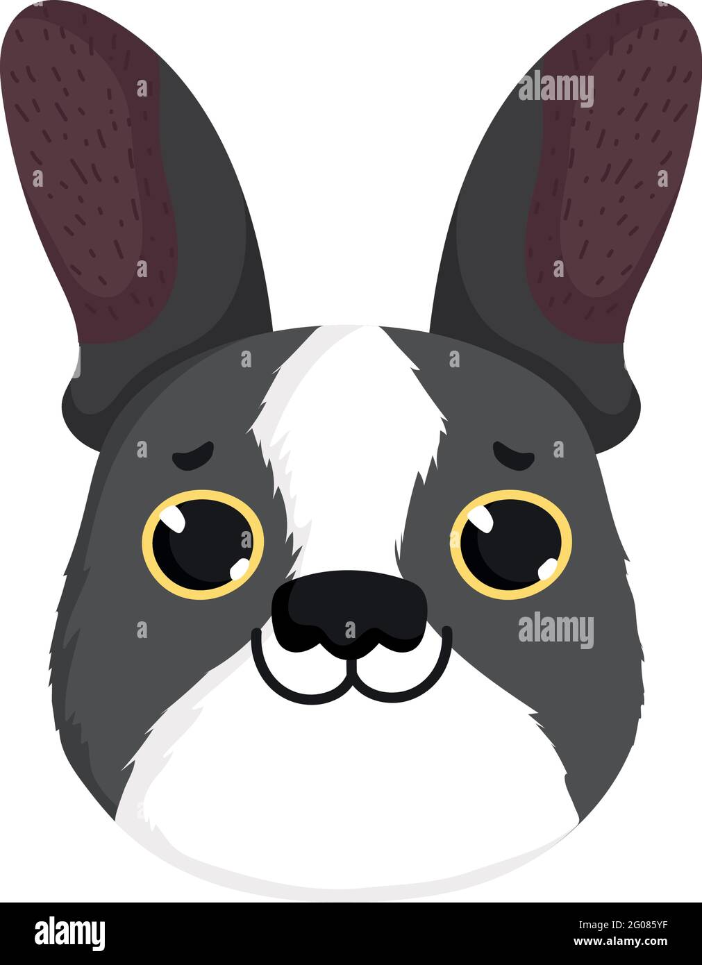 Little french bulldog dog Stock Vector Images - Alamy