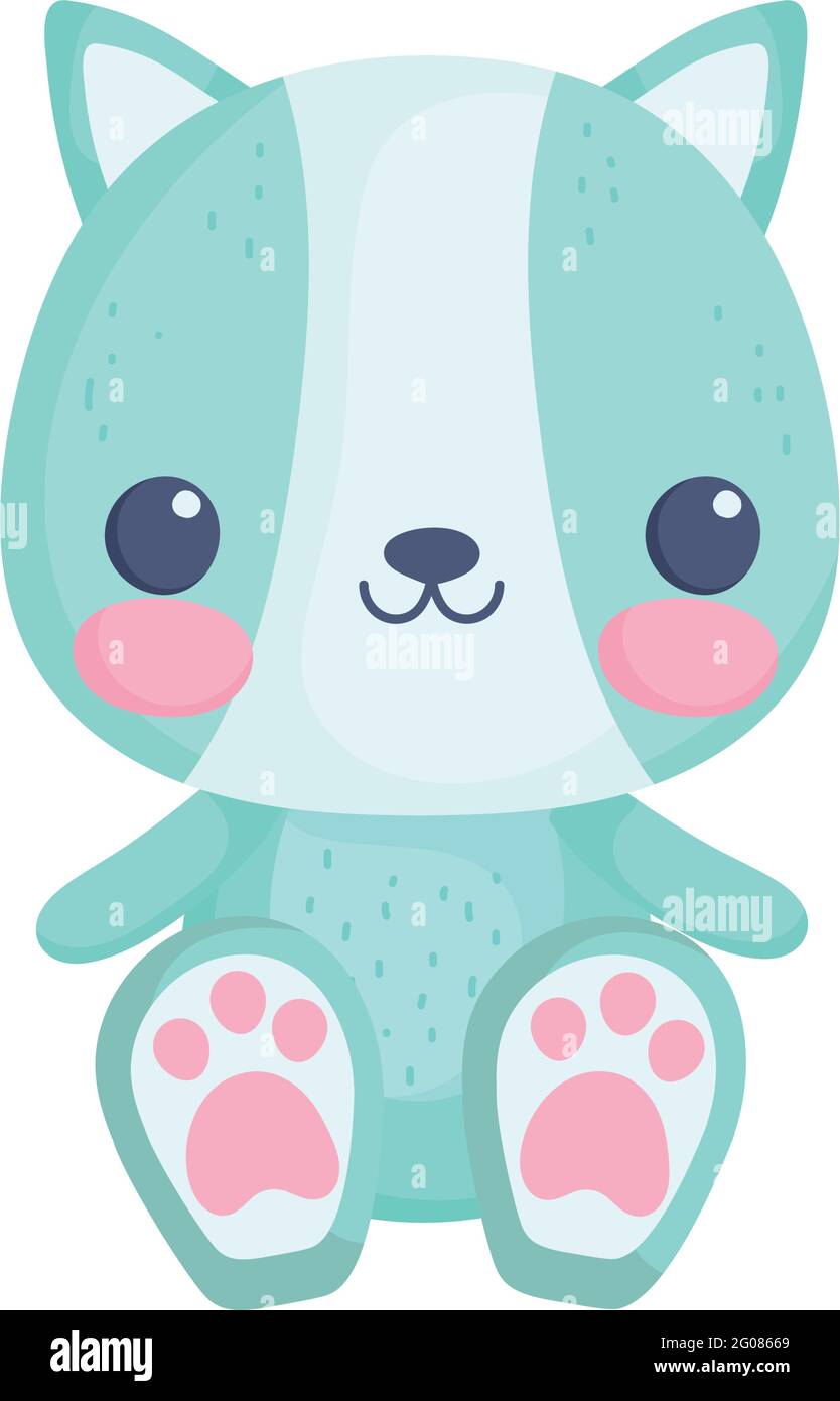 Cute little cat holding Stock Vector Images - Alamy