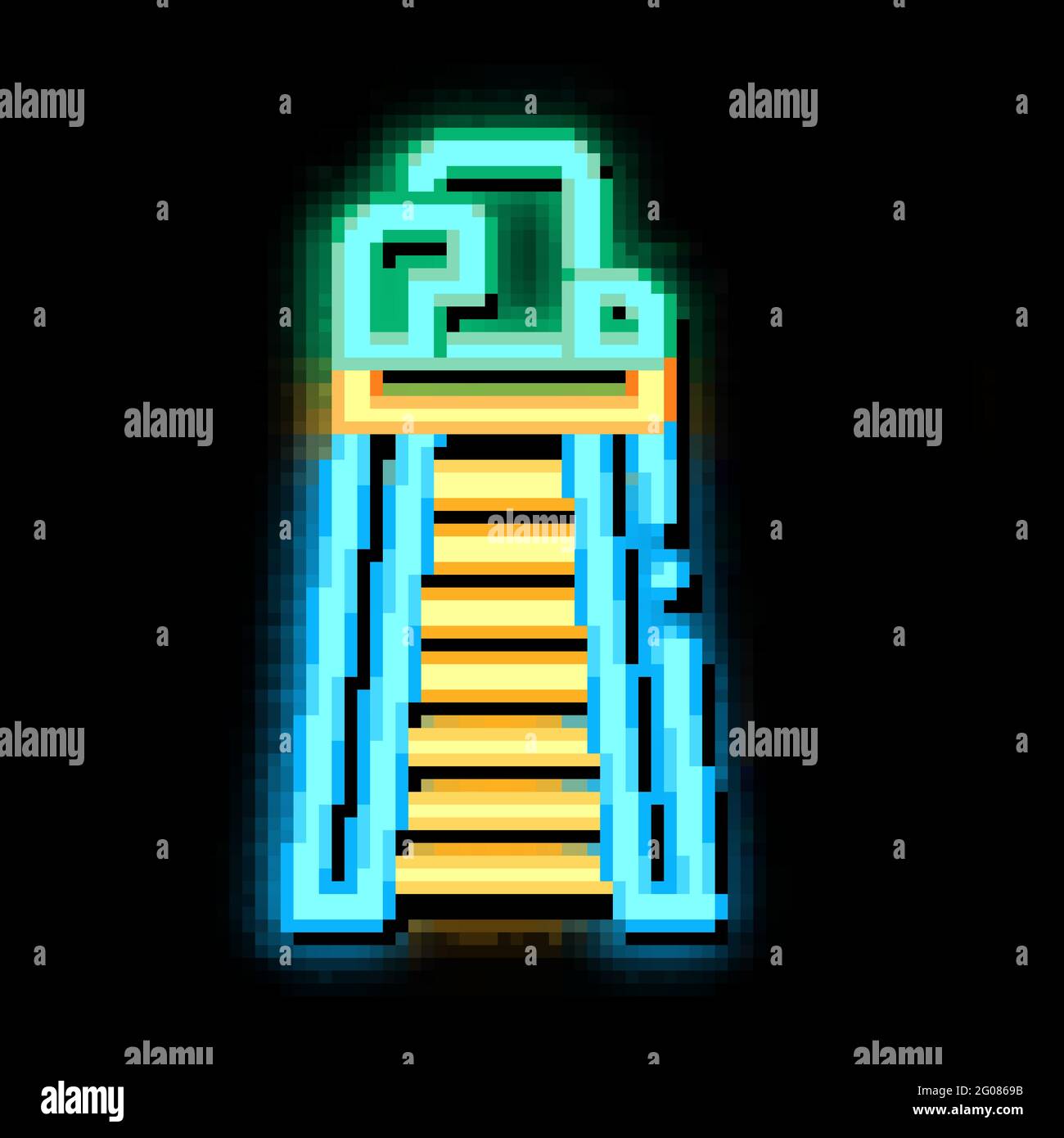 Judge Tower Chair neon glow icon illustration Stock Vector Image & Art ...