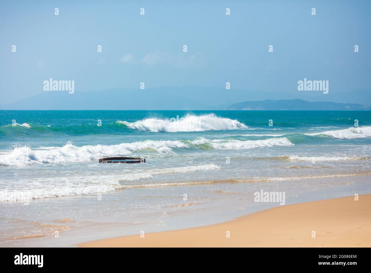 Amazing sea view with clear sandy beach Stock Photo - Alamy