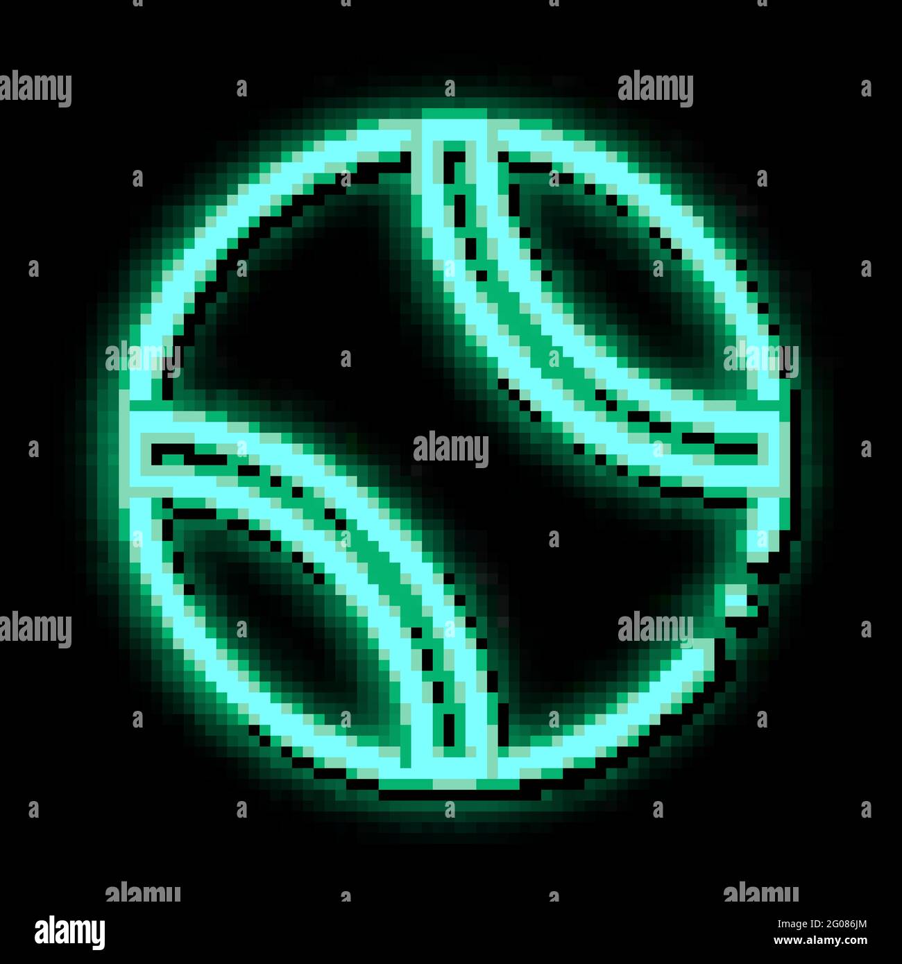 Tennis Play Ball neon glow icon illustration Stock Vector Image & Art ...