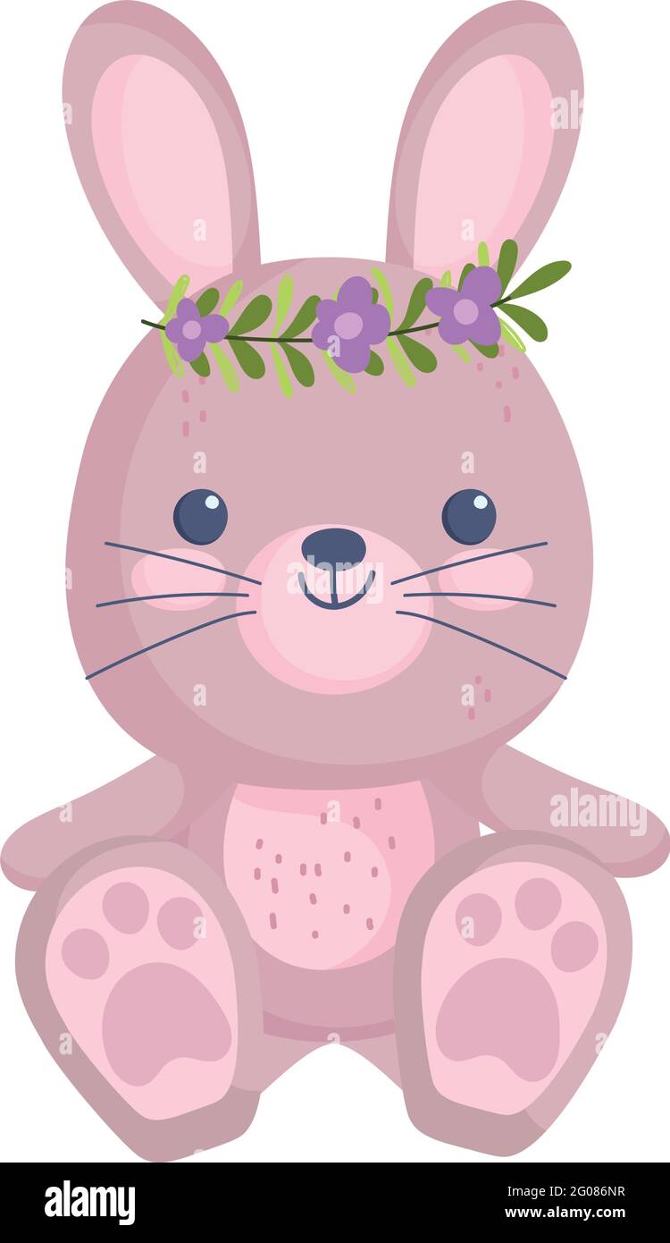 cute rabbit stuffed toy Stock Vector Image & Art - Alamy