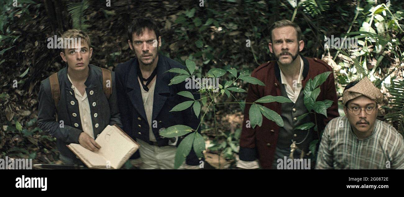 EDGE OF THE WORLD, from left: Otto Farrant, Jonathan Rhys Meyers ...