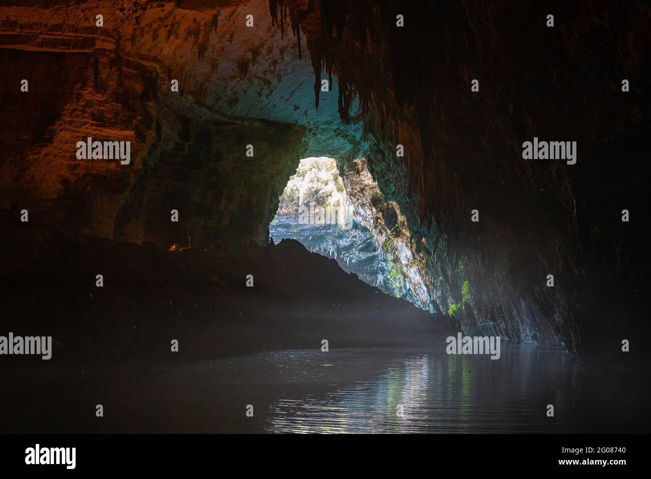 Water inside famous blue cave hi-res stock photography and images - Alamy