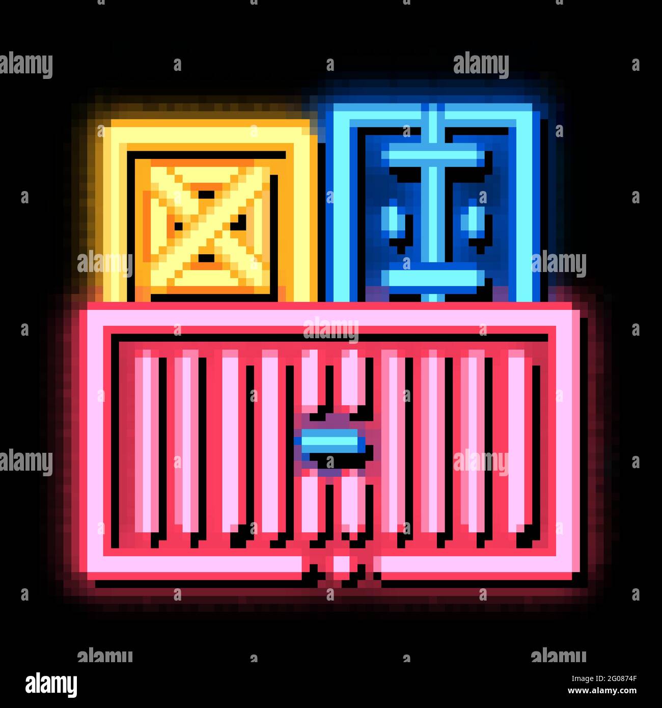 Vintage industrial containers Stock Vector Images - Alamy