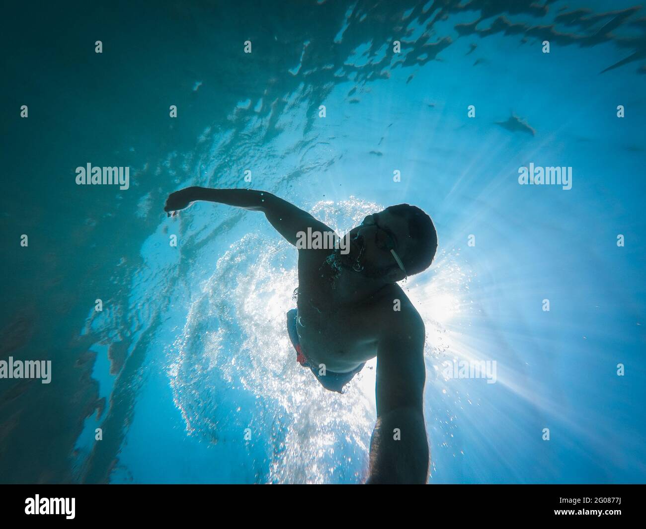 Muscular men in water hi-res stock photography and images - Alamy