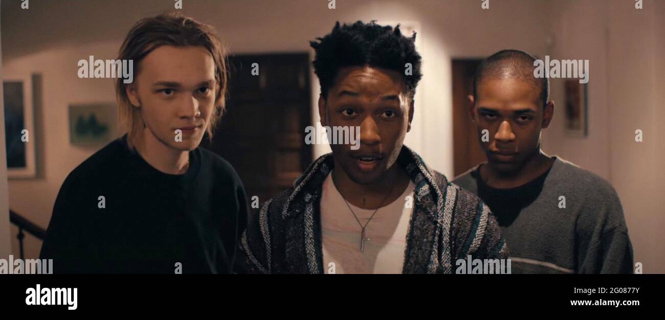 GULLY, from left: Charlie Plummer, Jacob Latimore, Kelvin Harrison Jr ...