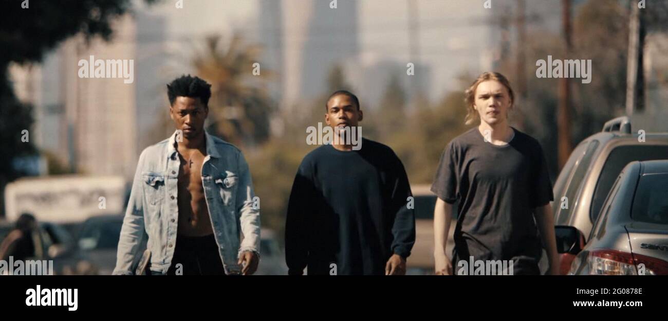 GULLY, from left: Jacob Latimore, Kelvin Harrison Jr., Charlie Plummer ...