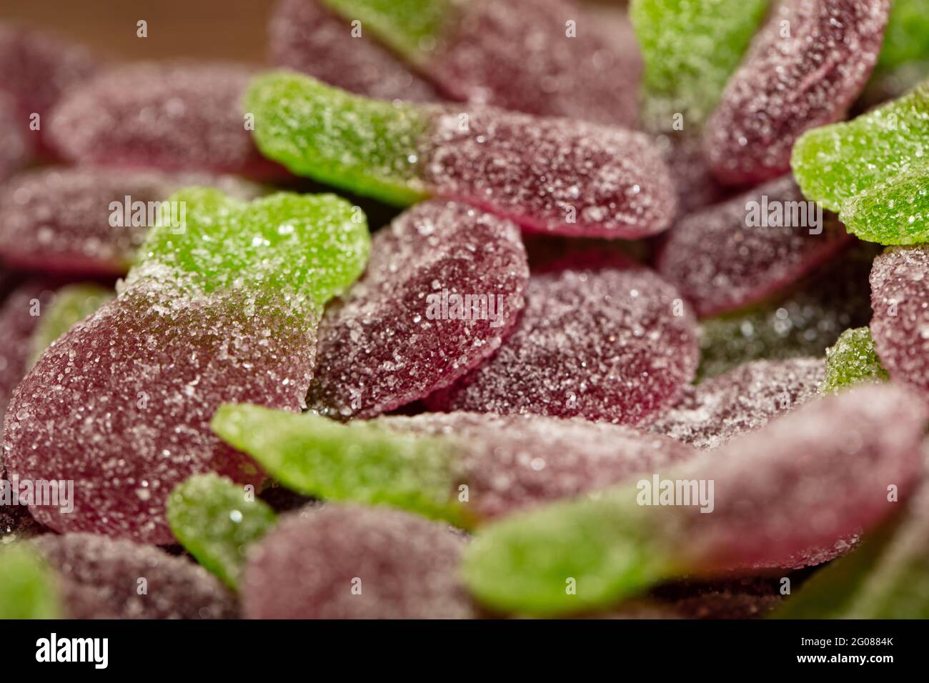 Multicolored jelly candies textured background Stock Photo - Alamy