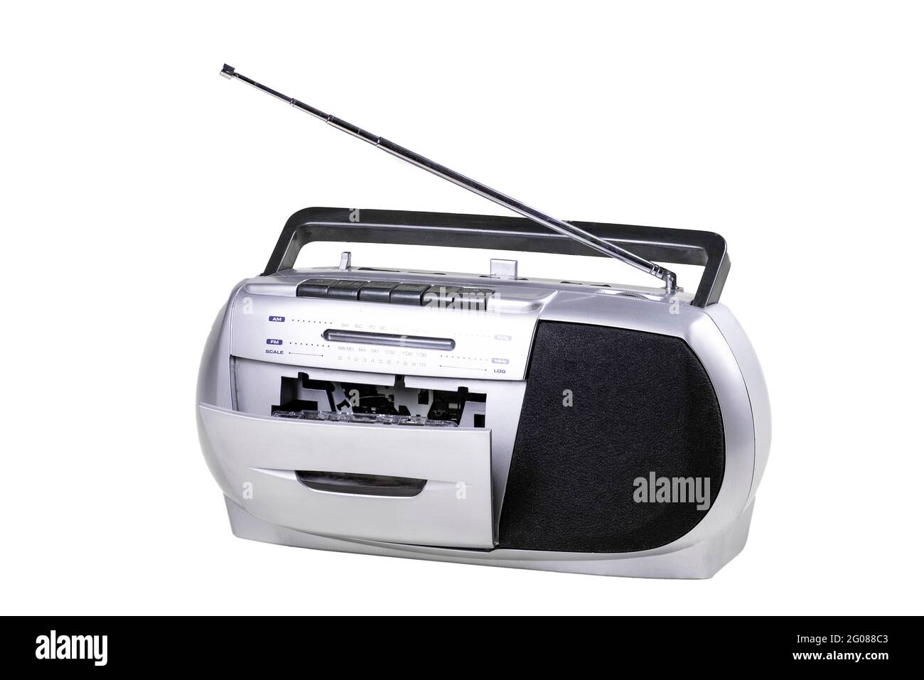 Old analog radio. Electronic device for listening to the radio and ...