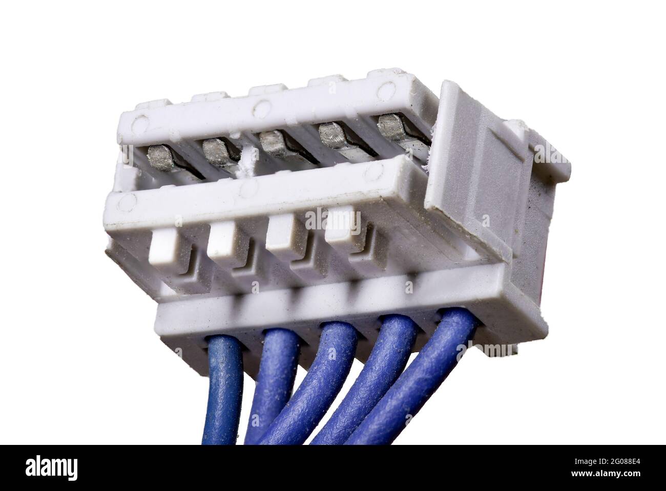 Plastic electric cube for connecting wires. Electrical accessories used ...