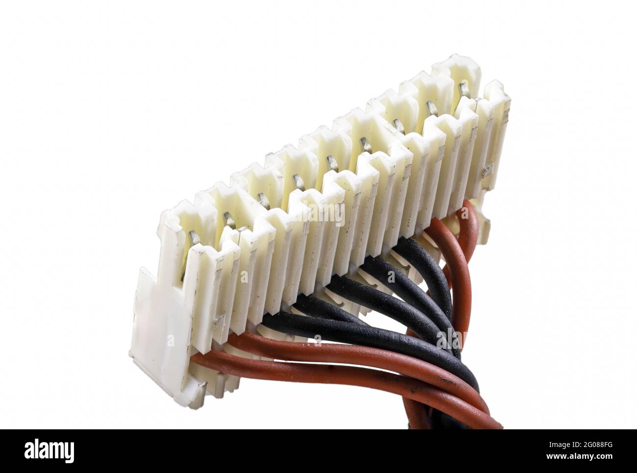 Plastic electric cube for connecting wires. Electrical accessories used ...