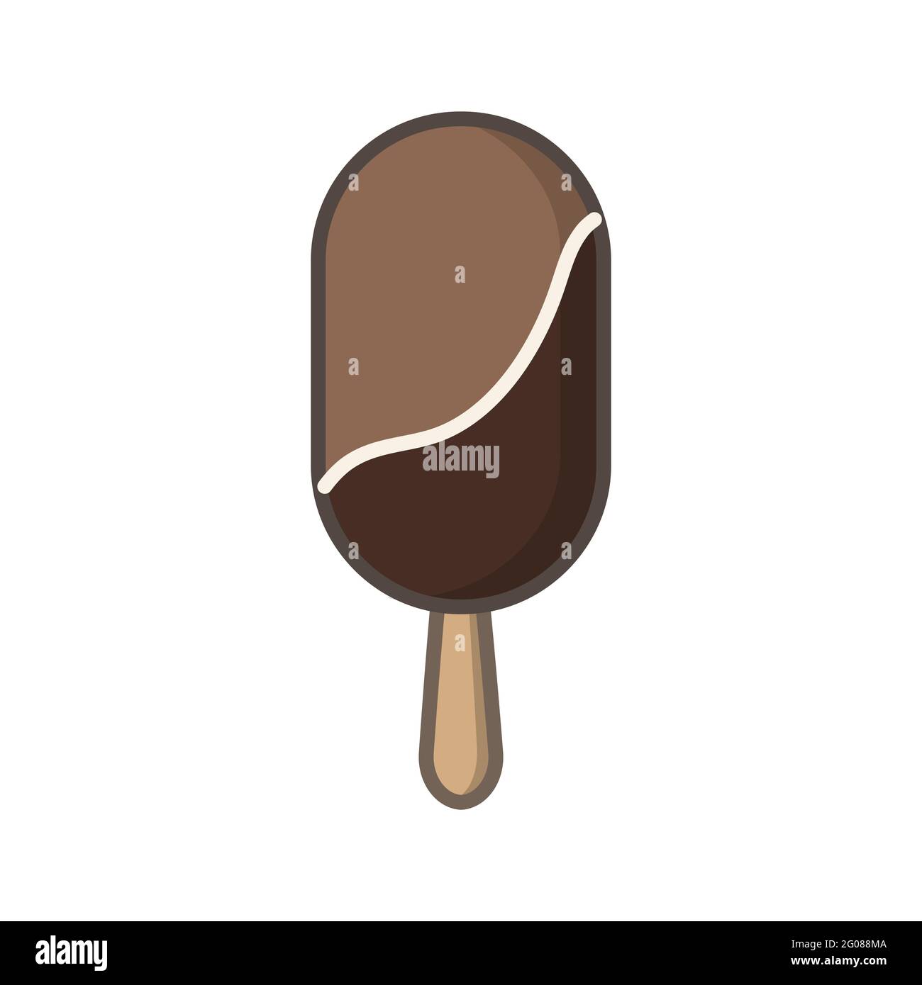 Summer gelato icon outline Stock Vector Images - Alamy