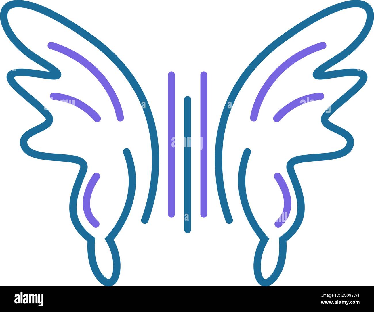 Butterfly icon logo design concept template illustration vector Stock ...