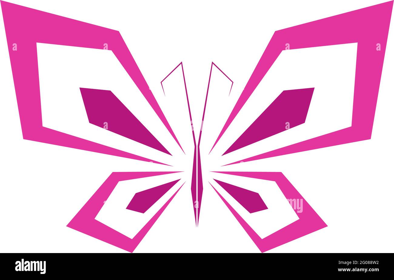 Butterfly icon logo design concept template illustration vector Stock ...