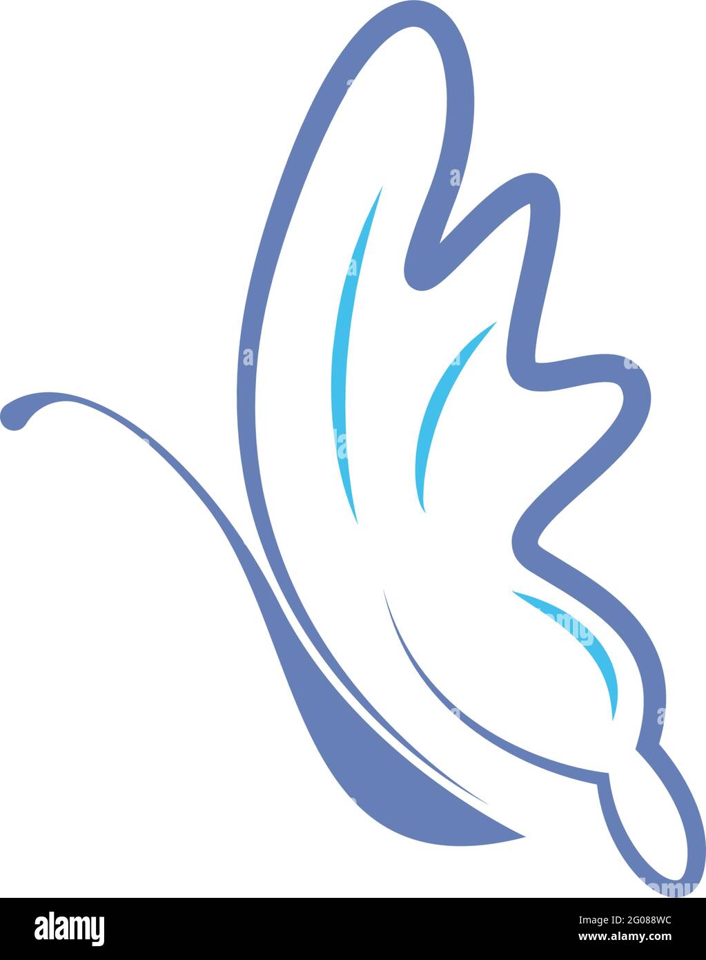 Butterfly icon logo design concept template illustration vector Stock ...