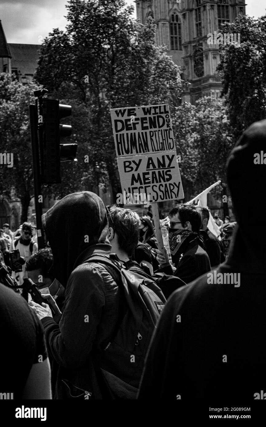 2021 protest Black and White Stock Photos & Images - Alamy