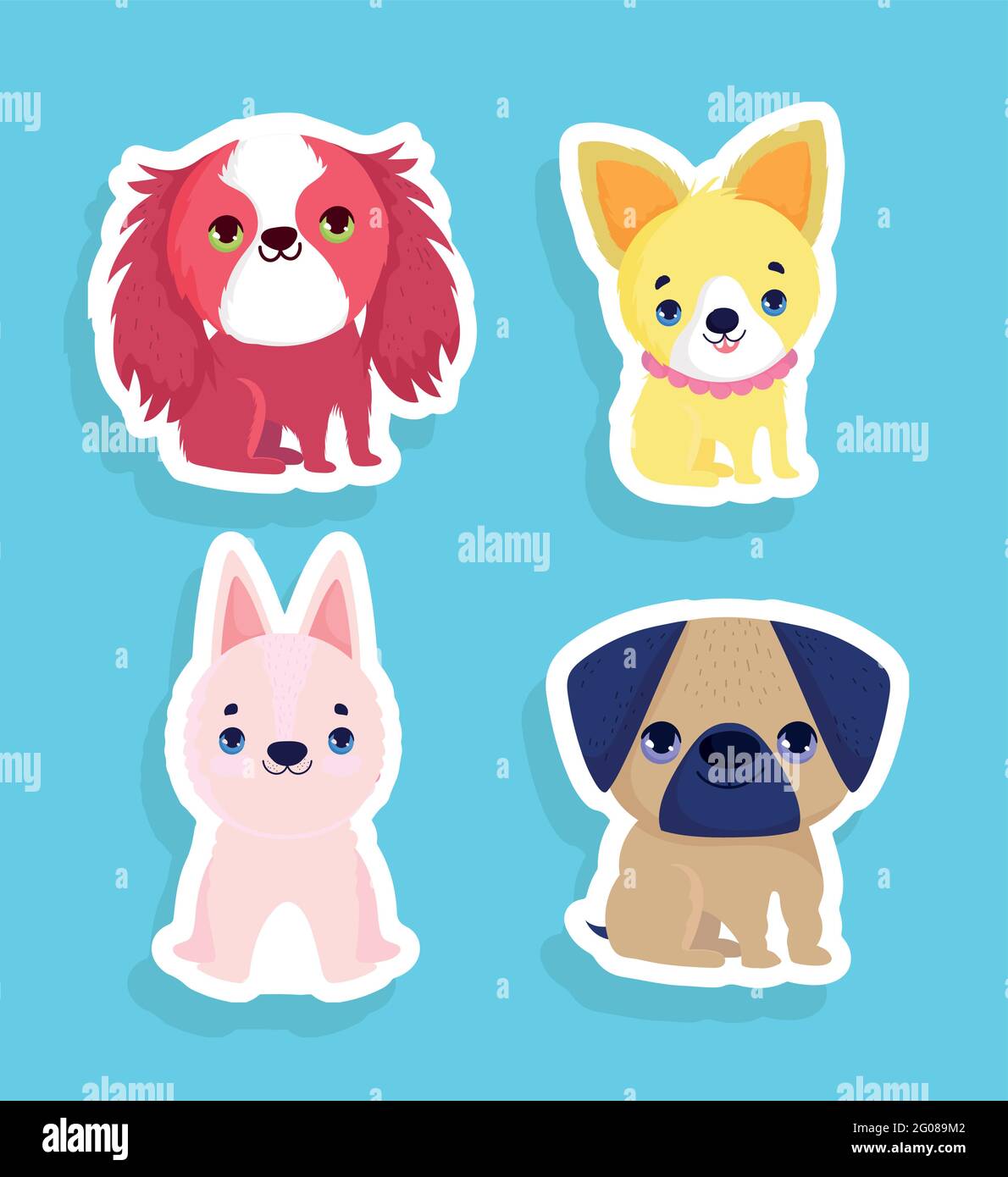 small dogs set Stock Vector Image & Art - Alamy