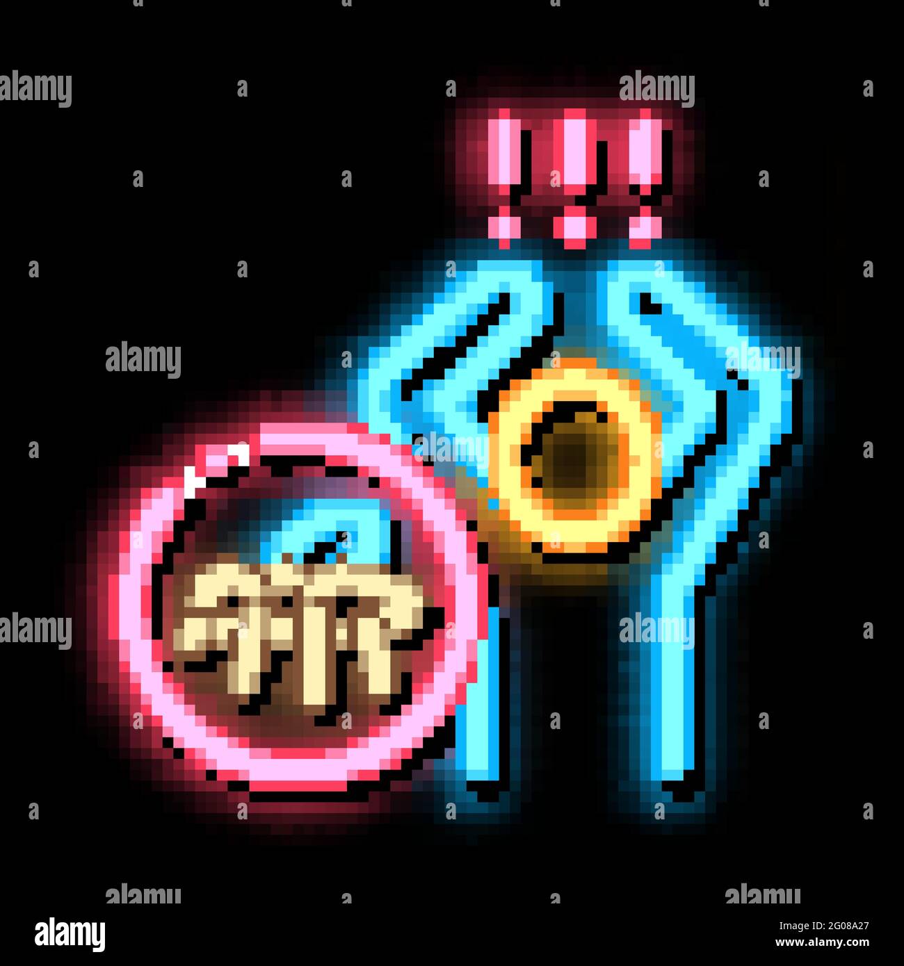 Human Mosquito Neon Glow Icon Illustration Stock Vector Image And Art Alamy