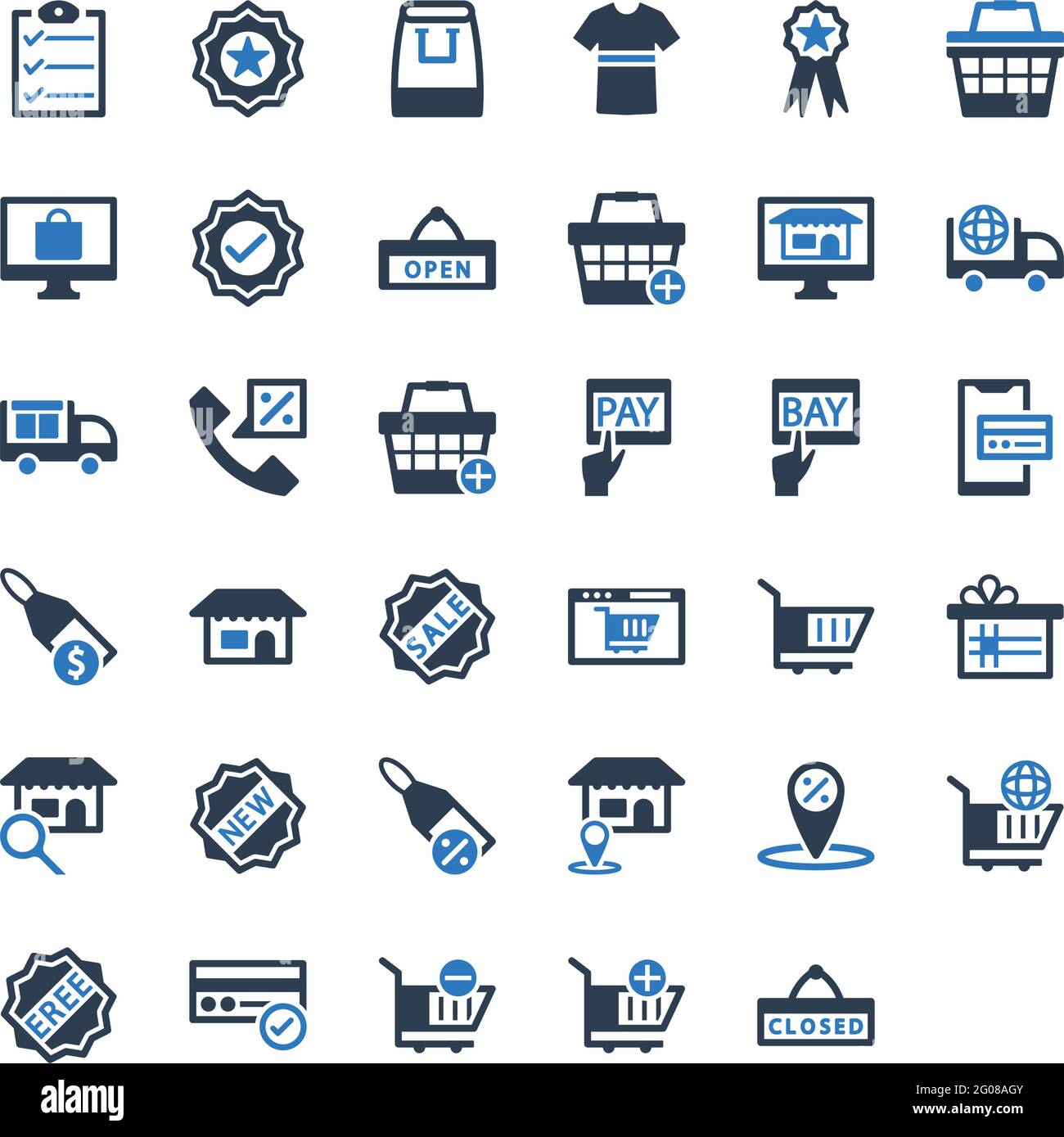 Shopping icon set Stock Vector Images - Alamy