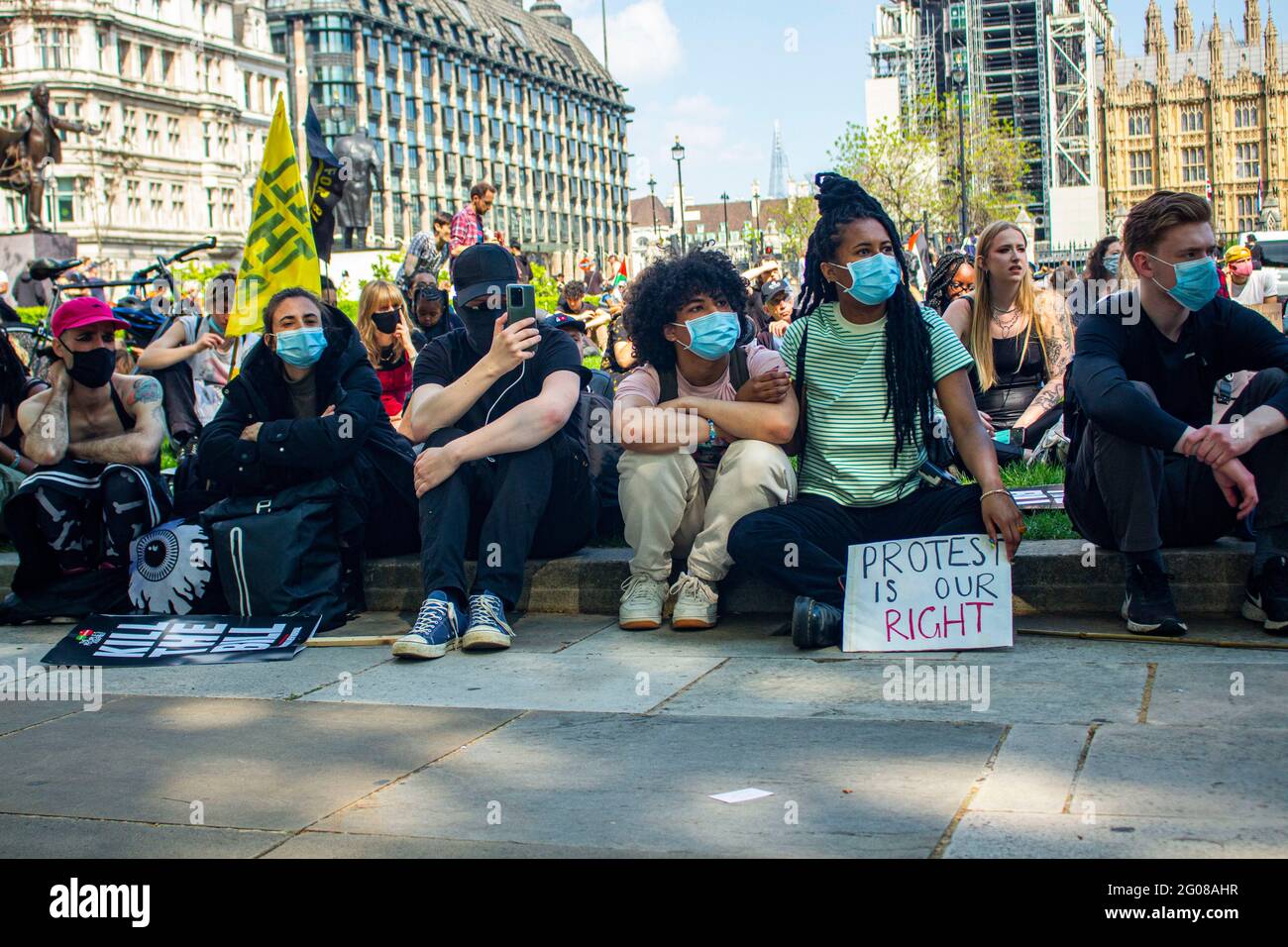 London, United Kingdom - May 30th 2021: Kill The Bill protest Stock ...