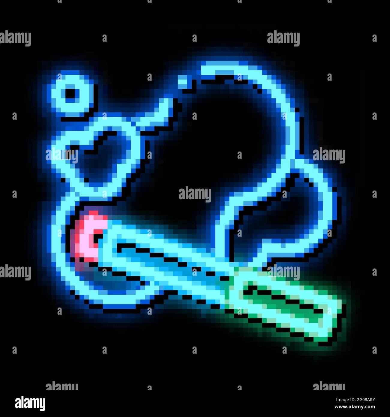 Smoke Cigarette neon glow icon illustration Stock Vector Image & Art ...