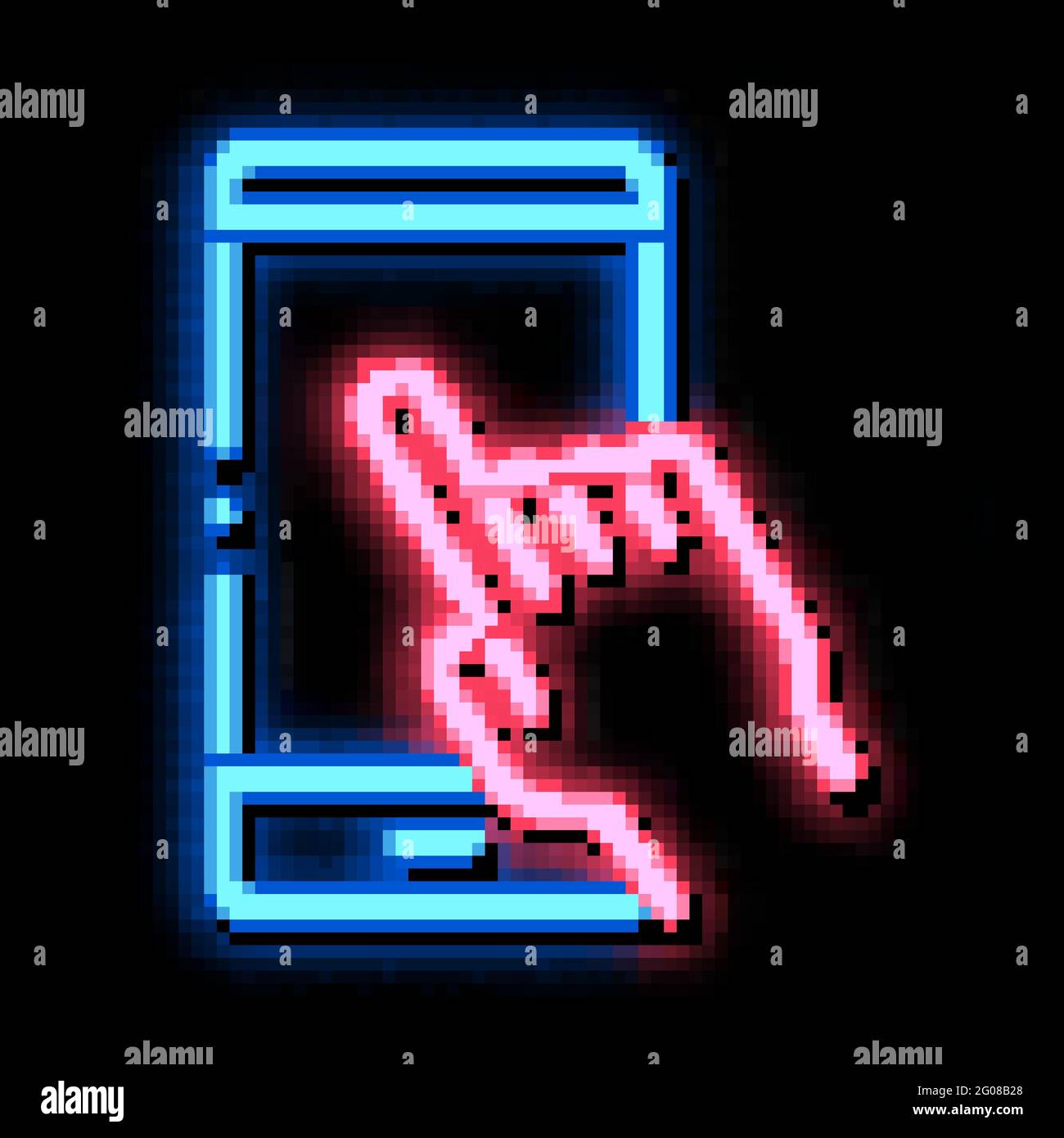 Tutorial glowing neon sign hi-res stock photography and images - Alamy