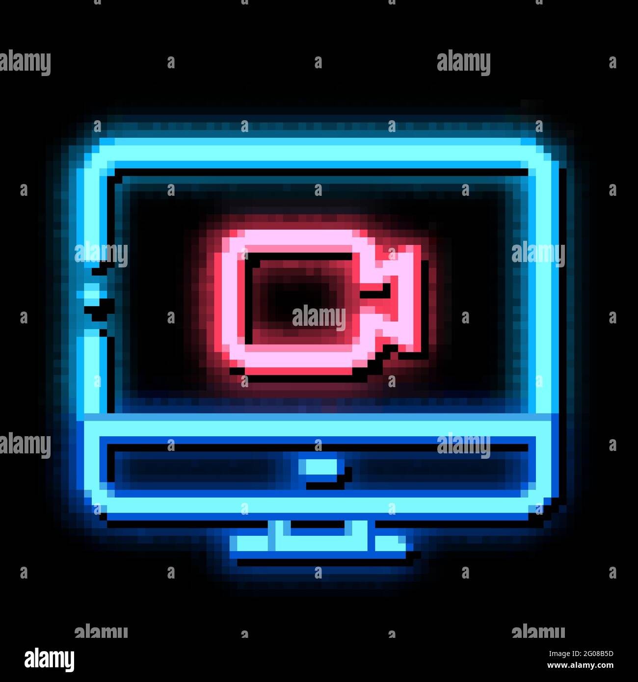 Antenna equipment neon glow Stock Vector Images - Alamy