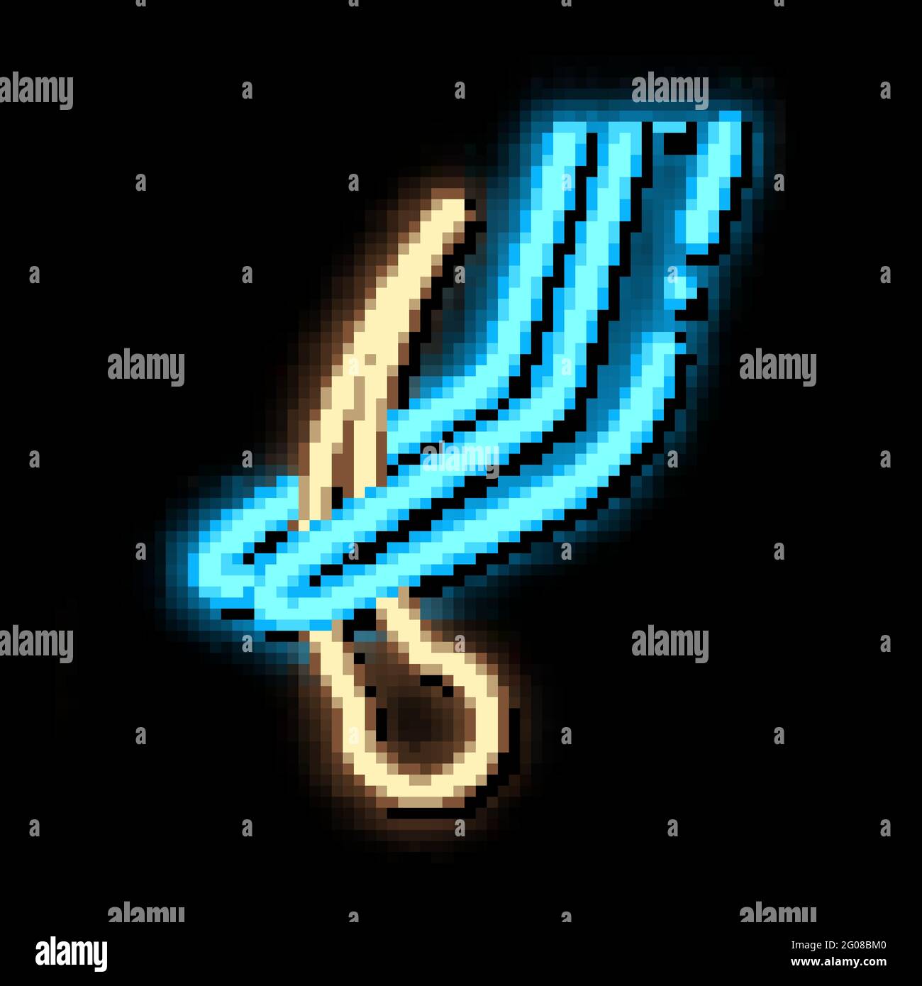 Plucking Hair neon glow icon illustration Stock Vector Image & Art - Alamy