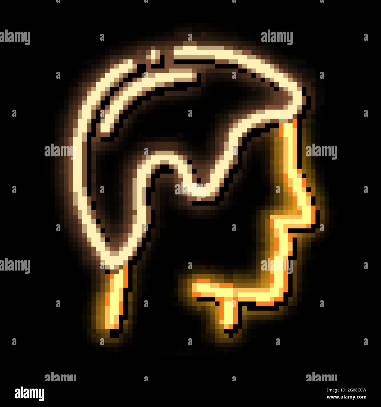 Man Silhouette neon glow icon illustration Stock Vector Image & Art - Alamy