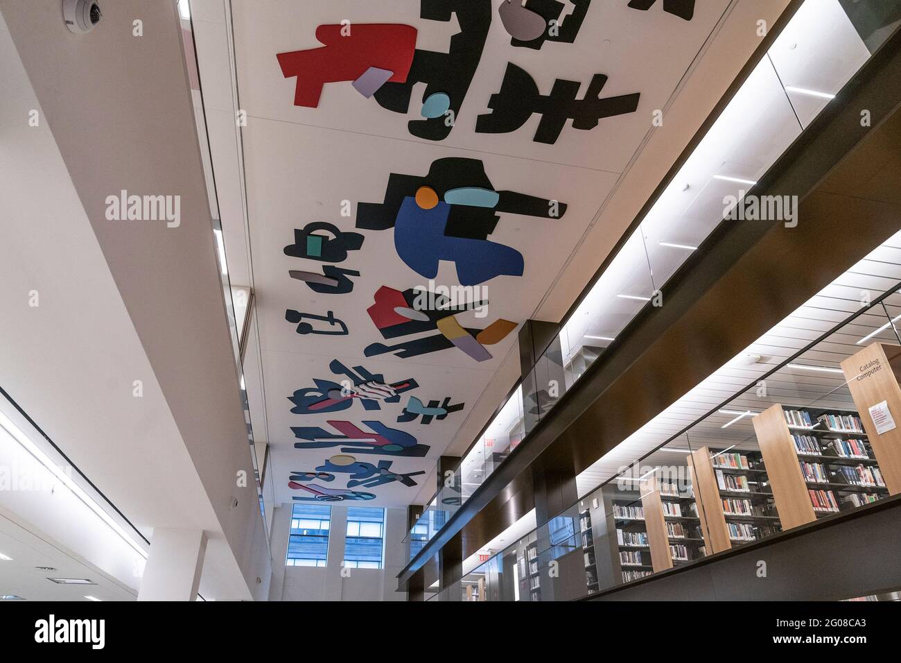 Interior view of newly redesigned Stavros Niarchos Foundation Library ...