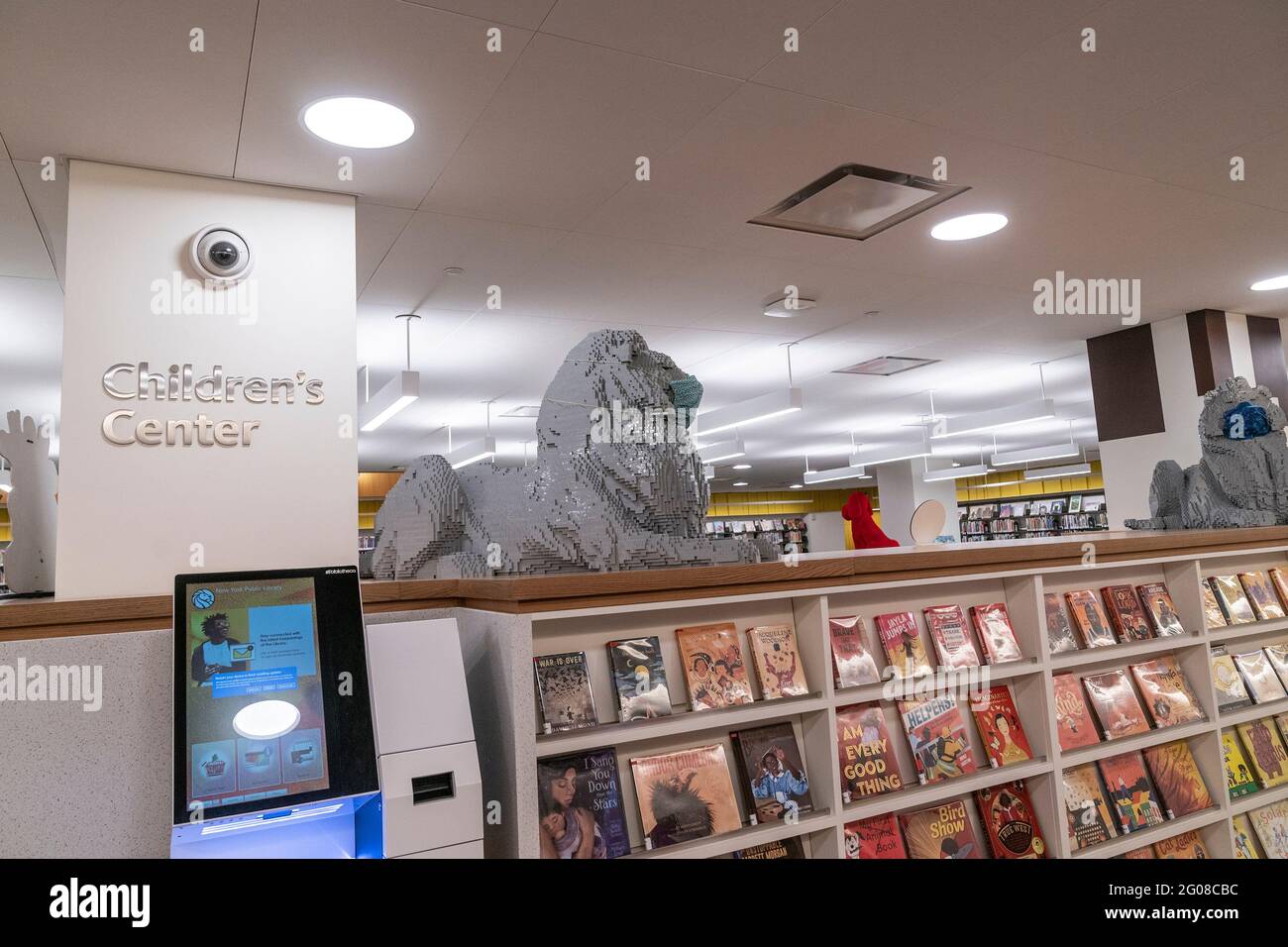 Interior view of children section of newly redesigned Stavros Niarchos ...