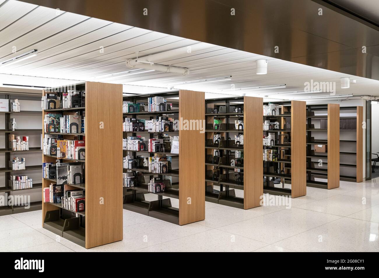 New York, NY - June 1, 2021: Interior view of newly redesigned Stavros ...