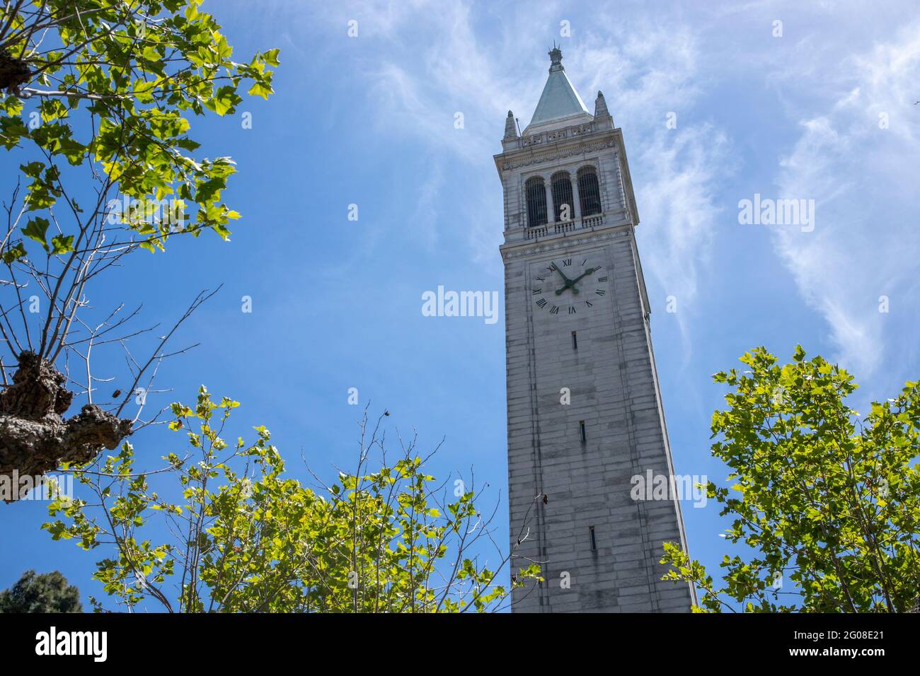 The Campinile clock tower is a landmark of Berkeley, and sits on the ...