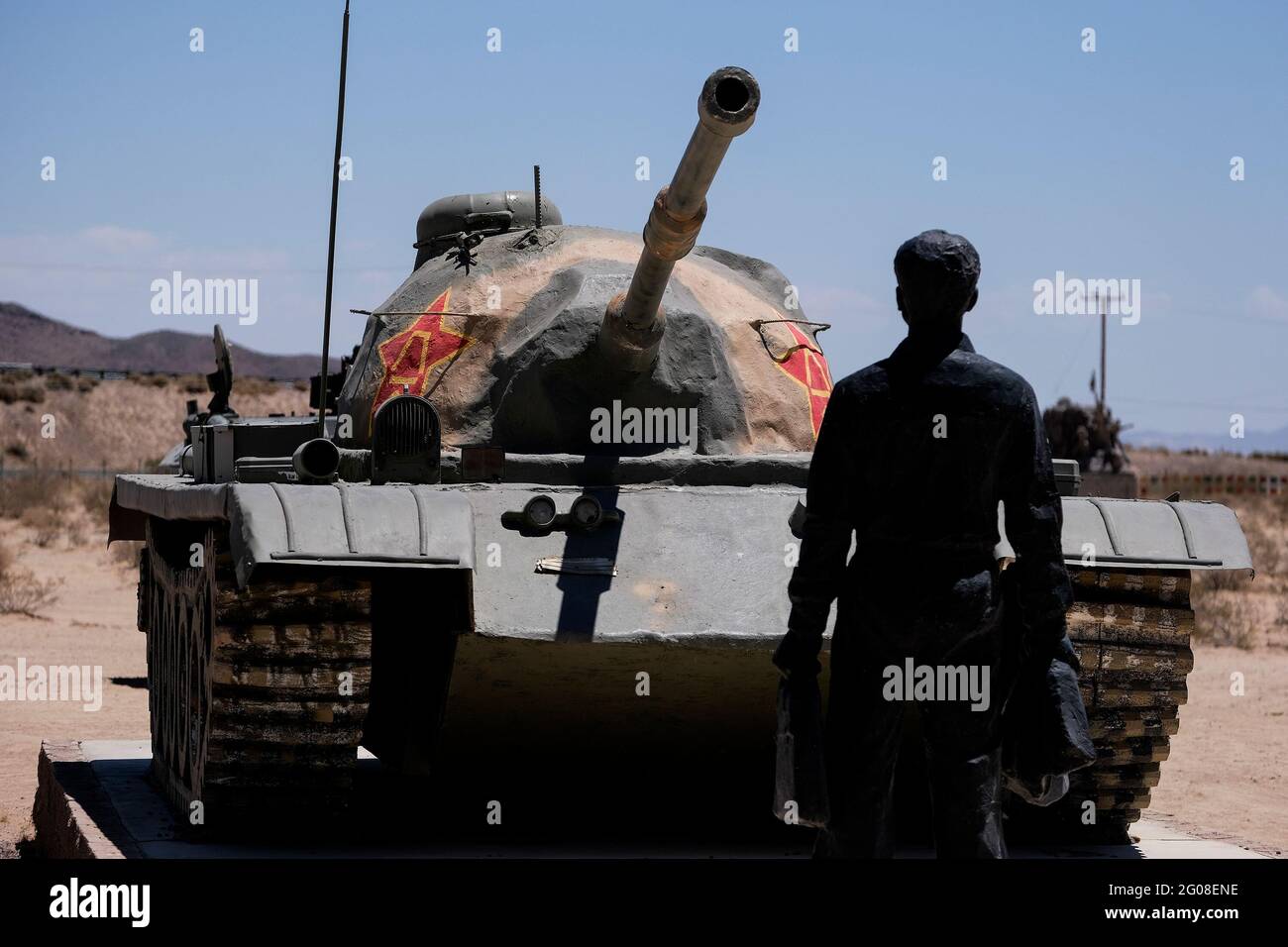 Los Angeles, California, USA. 1st June, 2021. The "Tank Man"" statue ...