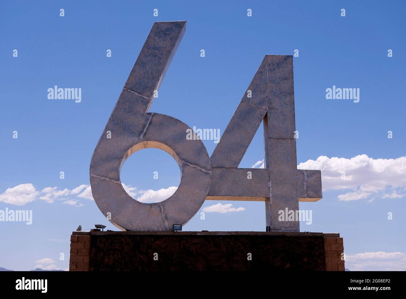 Los Angeles, California, USA. 1st June, 2021. A giant "64"" tower in ...