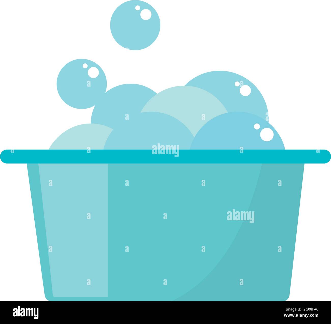laundry bucket bubbles Stock Vector Image & Art - Alamy