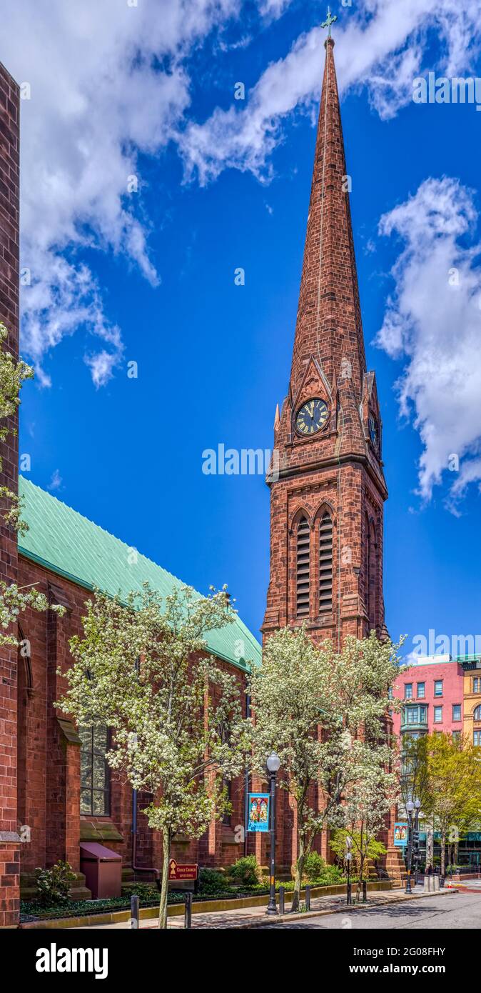 Grace Episcopal Church, 175 Mathewson Street, built 1845. Designed by ...