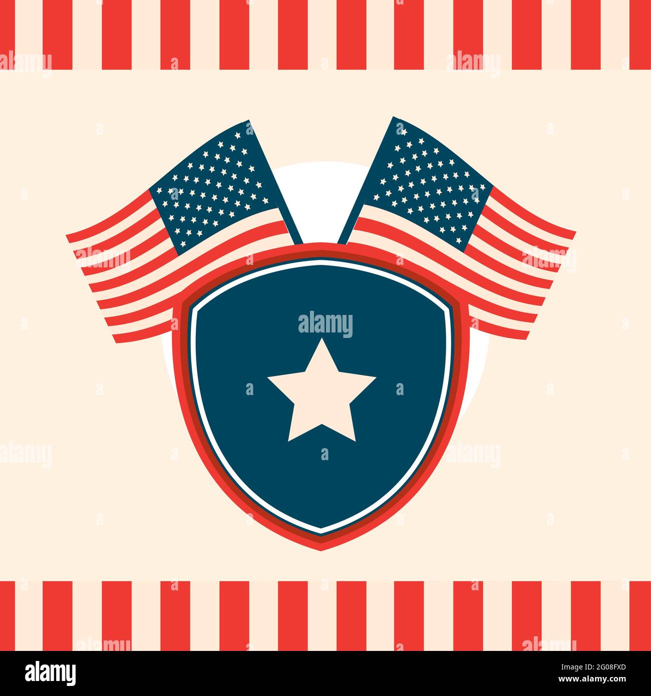 USA flags and shield Stock Vector Image & Art - Alamy