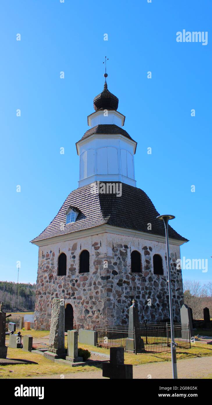 Sauvon kirkko, 1472, Sauvo Stock Photo - Alamy