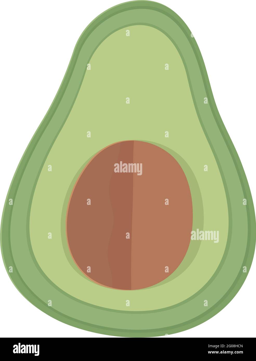 half avocado vegetable Stock Vector Image & Art - Alamy