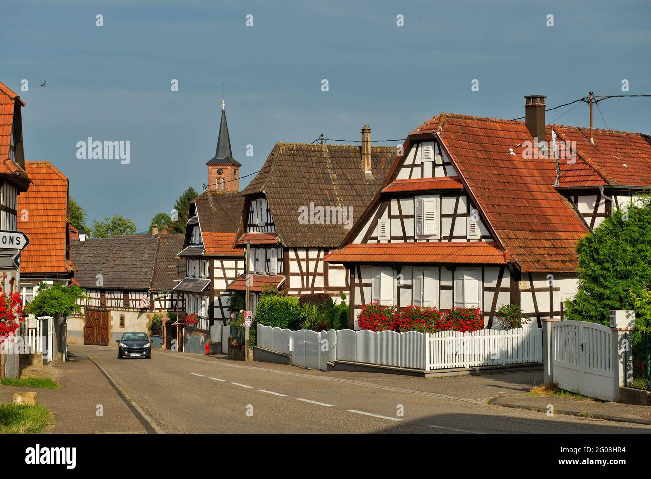 FRANCE, BAS-RHIN (67), OUTRE-FORET, VILLAGE OF HUNSPACH (RANKED AMONG ...