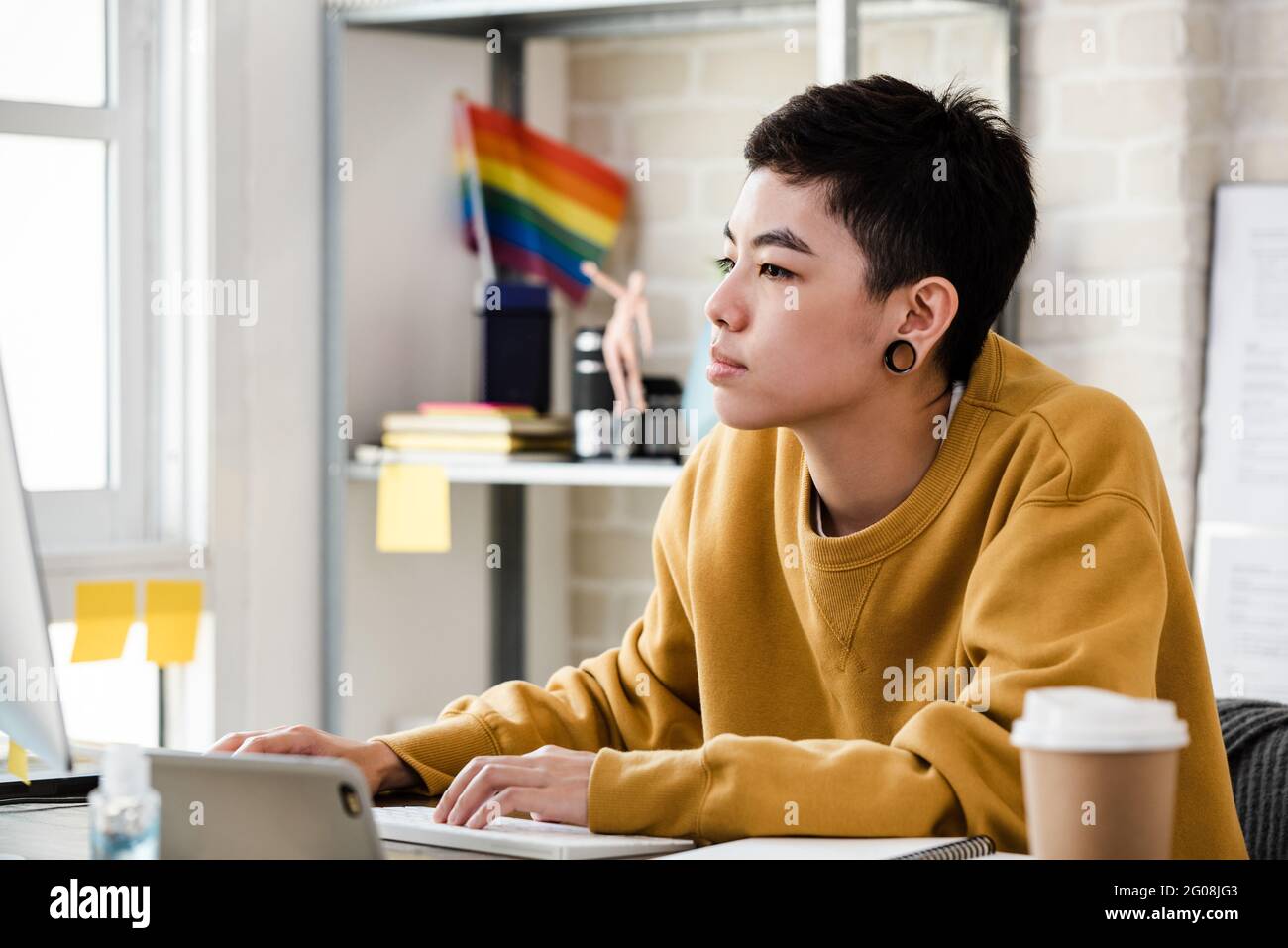 Tomboy short hair hi-res stock photography and images - Alamy