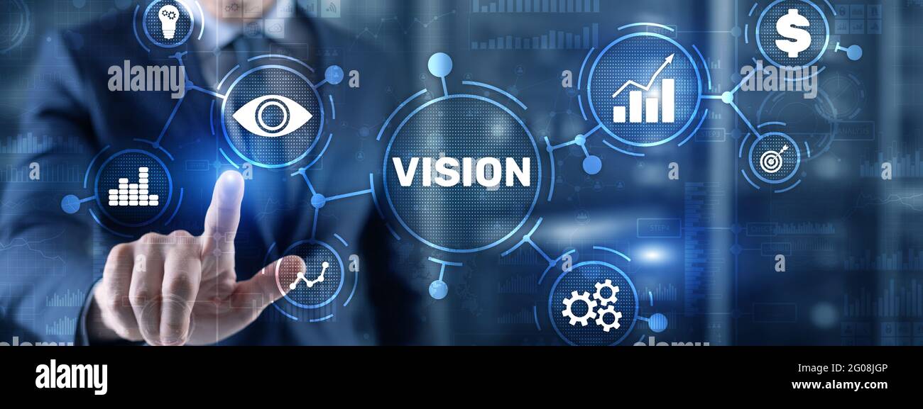 Vision Direction Future Business Inspiration Motivation Concept Stock ...