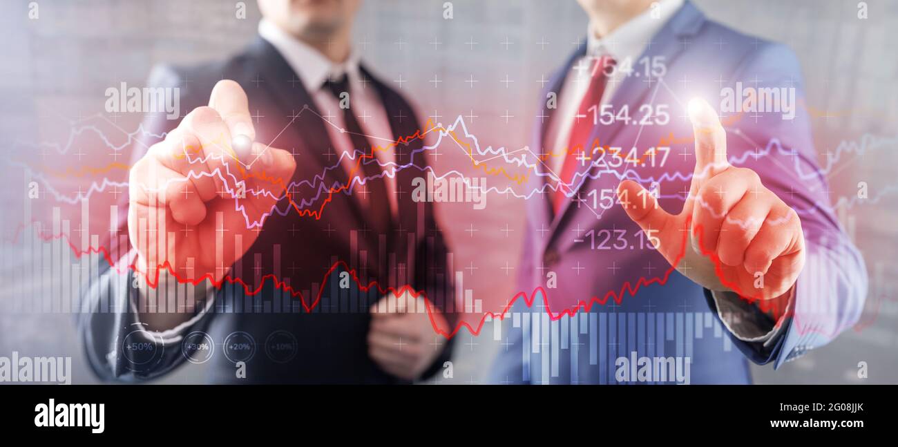 Business Graph Stock Market chart Stock Photo - Alamy