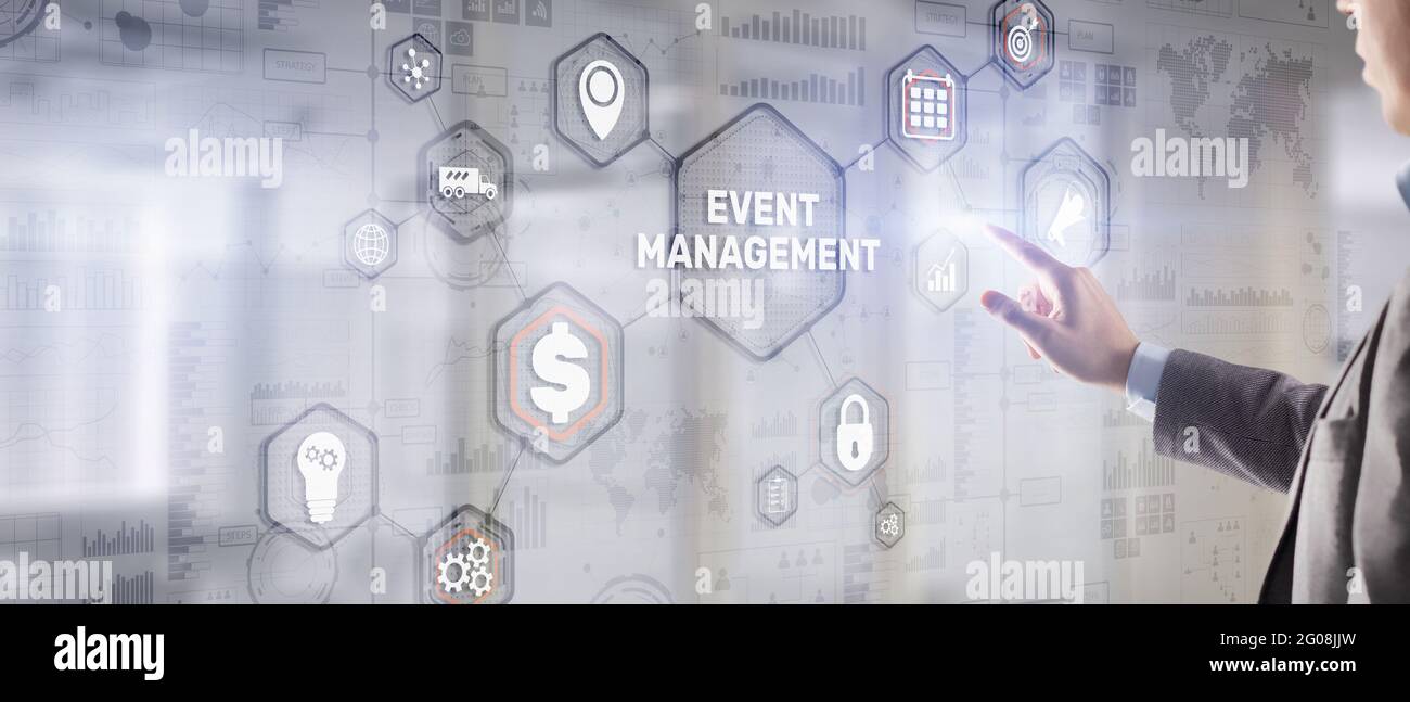 Businessman with event management hi-res stock photography and images ...