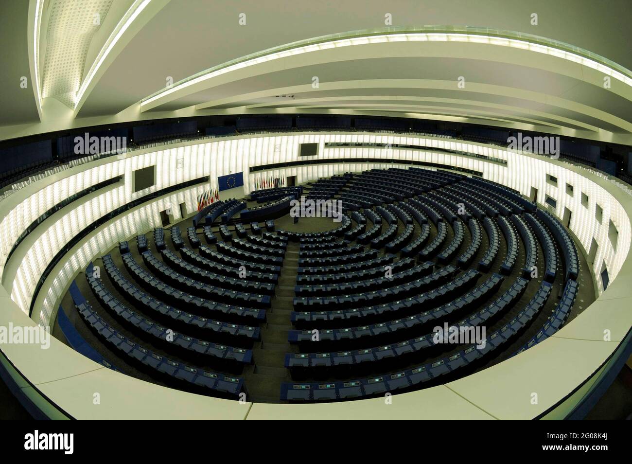 FRANCE. BAS-RHIN (67). STRASBOURG. HEMICYCLE OF THE EUROPEAN PARLIAMENT ...
