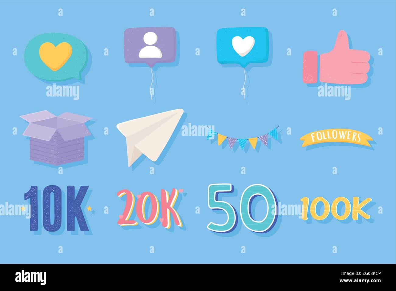 Connect with followers Stock Vector Images - Alamy
