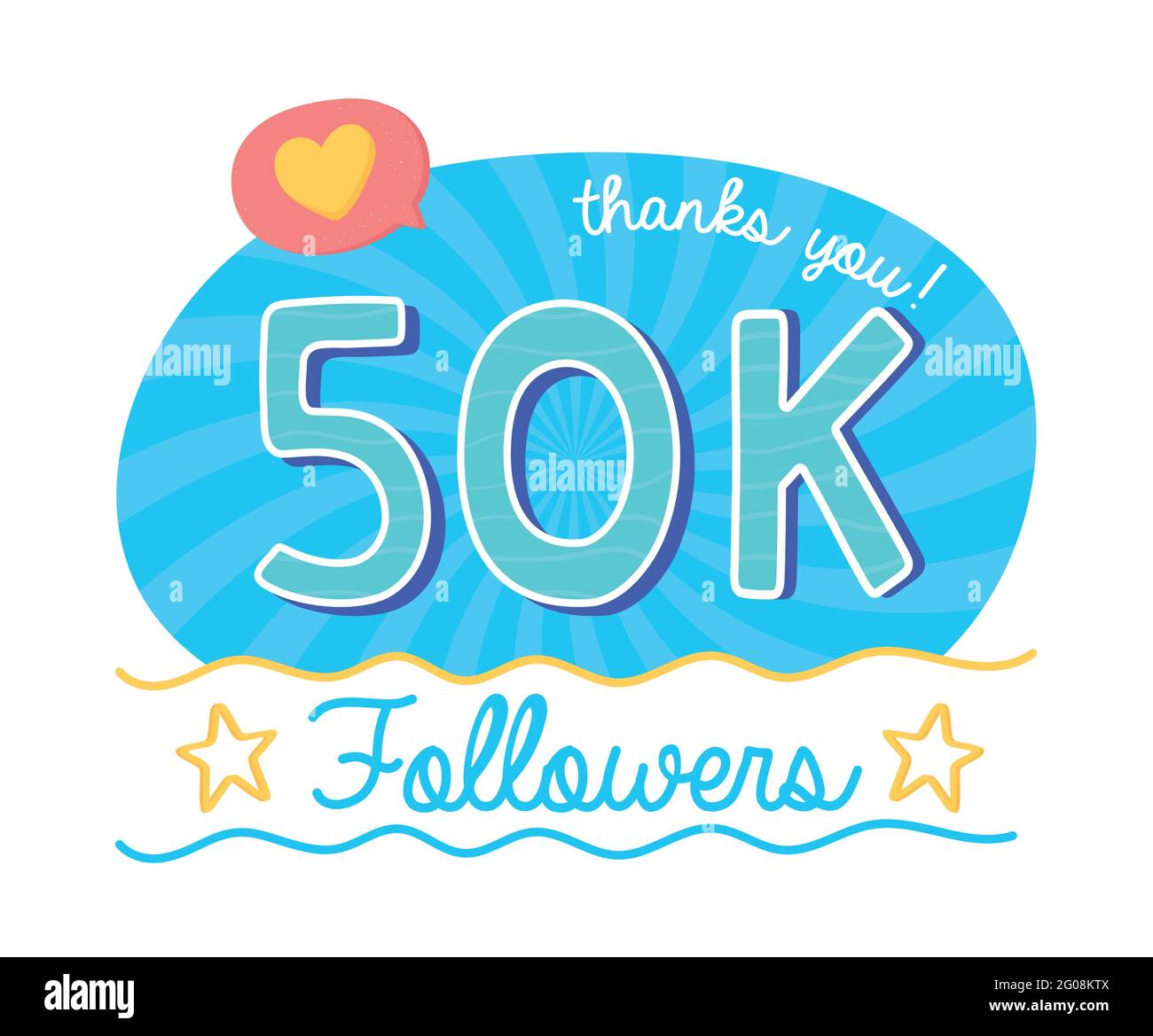 50k social media followers Stock Vector Image & Art - Alamy