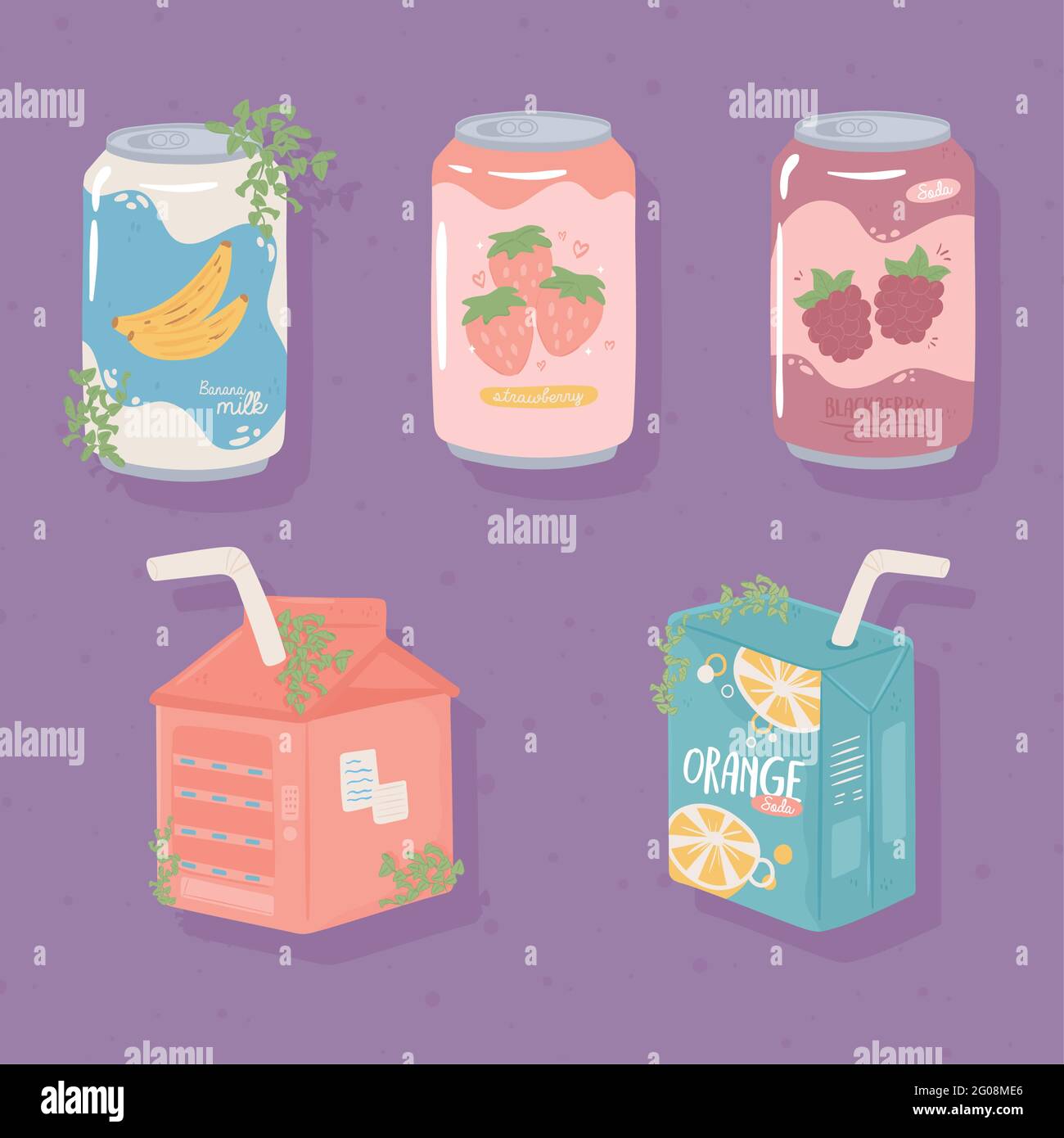 soda cans and boxes Stock Vector Image & Art - Alamy